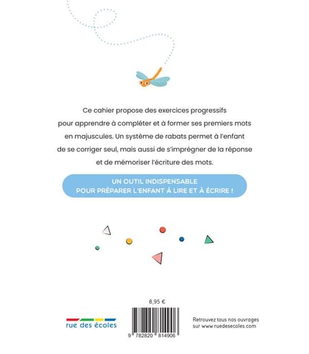 J'écris mes premiers mots : maternelle : lettres majuscules, syllabes ...