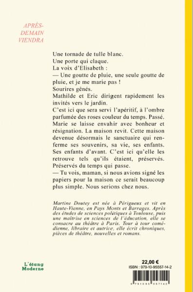 Après-demain viendra : Martine Doutey | Cultura
