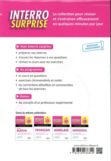 Interro surprise - spécialité physique-chimie - 1re - nouveaux programmes (édition 2020 ...