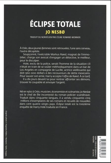Éclipse totale : Une enquête de Harry Hole : Jo Nesbo - 2072896169 - Polars et Romans Policiers ...