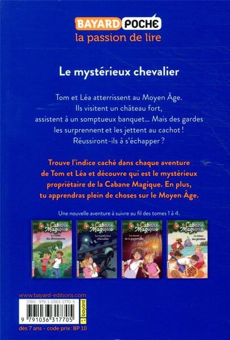 La cabane magique Tome 2 : le mystérieux chevalier : Mary Pope Osborne ...