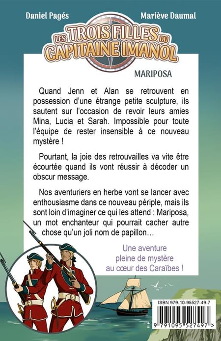 Les trois filles du capitaine Imanol Tome 2 : Mariposa : Daniel Pagès,Mariève Daumal - Romans ...