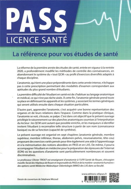 Exercices d'anatomie : préparation aux épreuves : Olivier Trost ...
