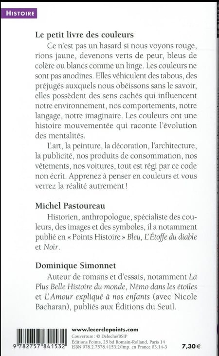 Le petit livre des couleurs : Dominique Simonnet,Michel Pastoureau ...