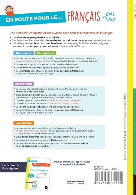 En route pour le français ! : CM1 et CM2 - Manuel élève : Vincent ...