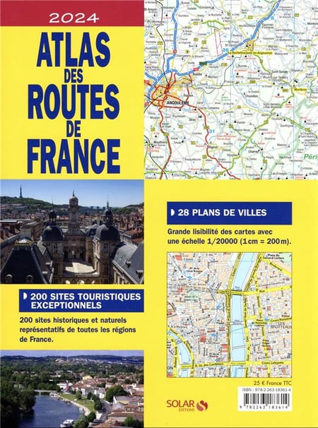 Atlas des routes de France (édition 2024) : Collectif - Cartes ...