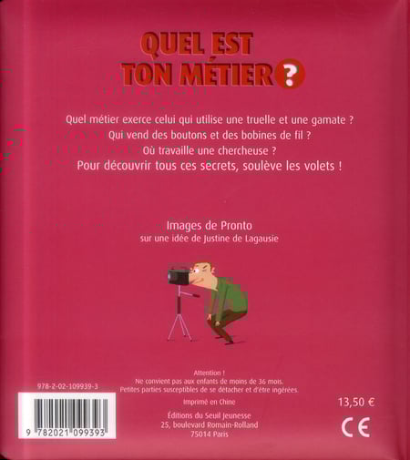 Quel est ton métier ? 50 devinettes animées : Pronto - 2021099393 ...