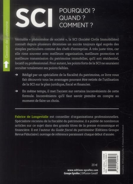 Sci - pourquoi ? quand ? comment ? éviter les pièges - profiter des avantages : Fabrice De ...
