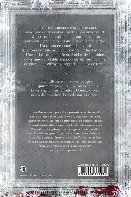 La reine des neiges : Simon Rousseau - 2849337137 - Romans Horreur et ...