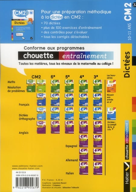 Chouette - Dictées - Cm2 : Jules Vallès - Livre Primaire | Cultura