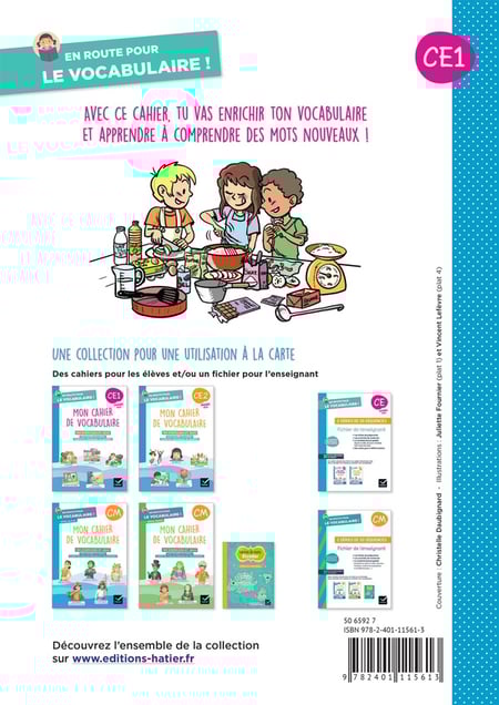 En route pour le vocabulaire ! : Mon cahier de vocabulaire : CE1 ...