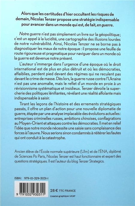 Notre guerre : le crime et l'oubli, pour une pensée stratégique ...