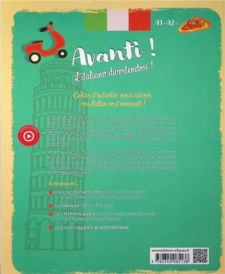 Avanti ! l'italiano divertendosi ! A1-A2+ : Cahier d'activités pour ...