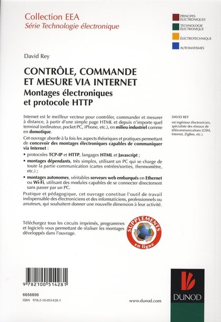 Contrôle, commande et mesure via internet - montages électronique et ... Contrôle, commande et mesure via internet - montages électronique et ...