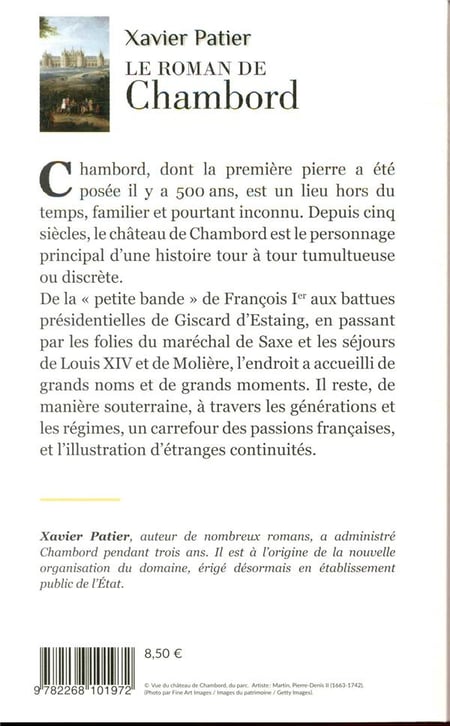 Le roman de Chambord : Xavier Patier - 2268101975 - Livre Histoire ...