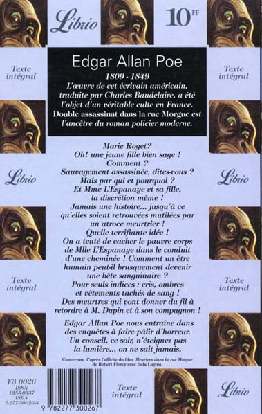 Double assassinat dans la rue morgue suivi de : le mystere de marie ...