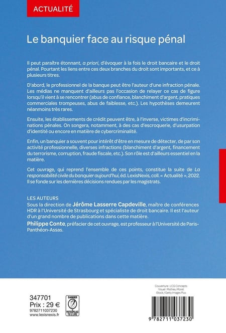 Le banquier face au risque pénal : Jérôme Lasserre-Capdeville,Collectif ...