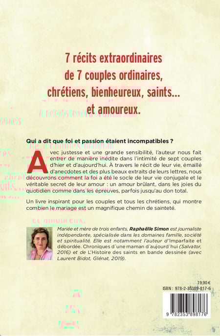 Couples de foi et de feu : Raphaëlle Simon - 2353898173 - Livre ...