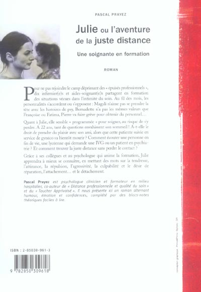 Julie ou l aventure de la juste distance recit d une soignante en ...