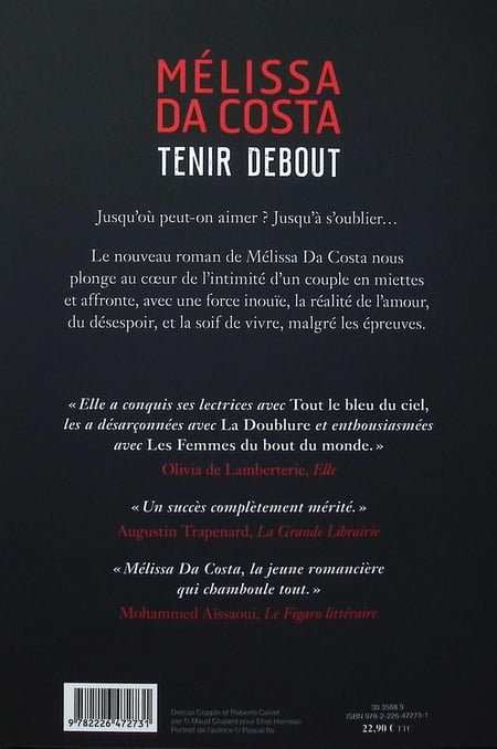 Tenir debout : Mélissa Da Costa - Livres feel-good | Cultura