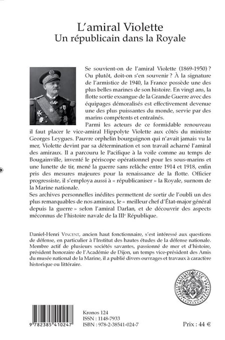 L'amiral Violette : Un républicain dans la Royale : Daniel-Henri ...