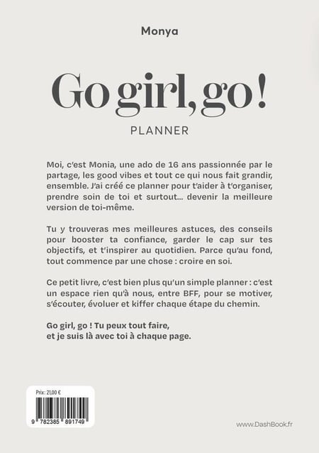 Go girl, go ! : Monya- Développement Personnel | Cultura