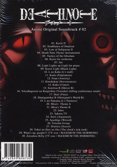 Death note - music note - coffret vol.2 : Collectif - 2849656739 ...