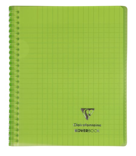 1 cahier polypro à spirales - 17 x 22 cm - Koverbook - Clairefontaine ...