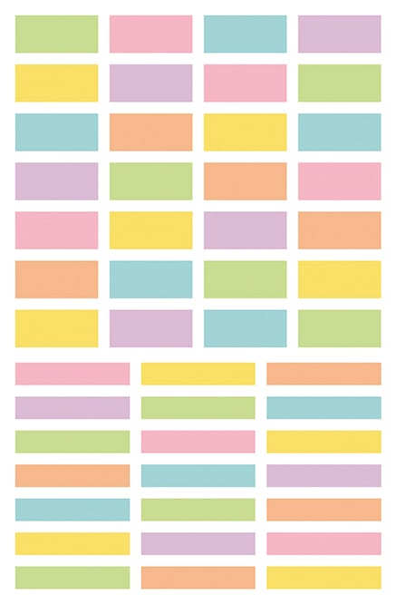 Gommettes Géométriques A6 - 20 planches de 1348 stickers - 10,5x16cm ...