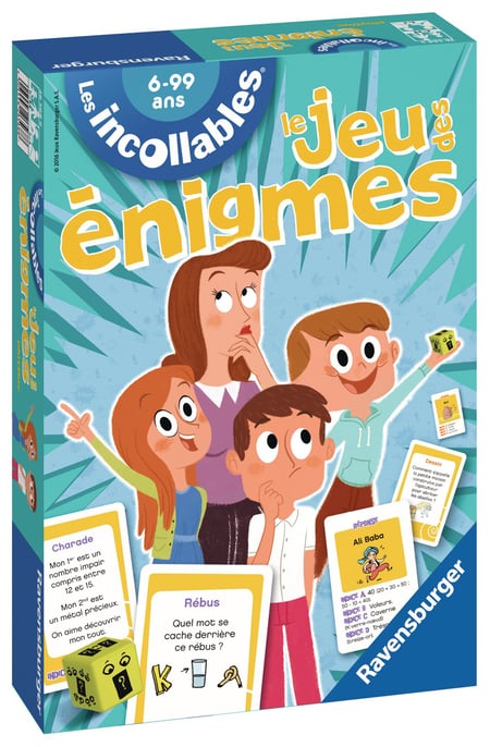 Jeu des énigmes avec les incollables Ravensburger - Jeux de société enfant | Cultura
