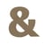 Symbole & en bois MDF à décorer - 15 cm - Rotin - Vannerie | Cultura