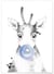 Affiche Bulle de Cerf Bleue | A3 : 29,7x42cm- Imagerie Murale ...