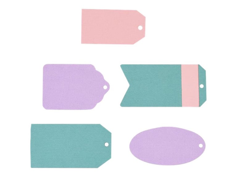 Sizzix Bigz Essential Tags - Matrice de découpe - étiquettes - bois ...
