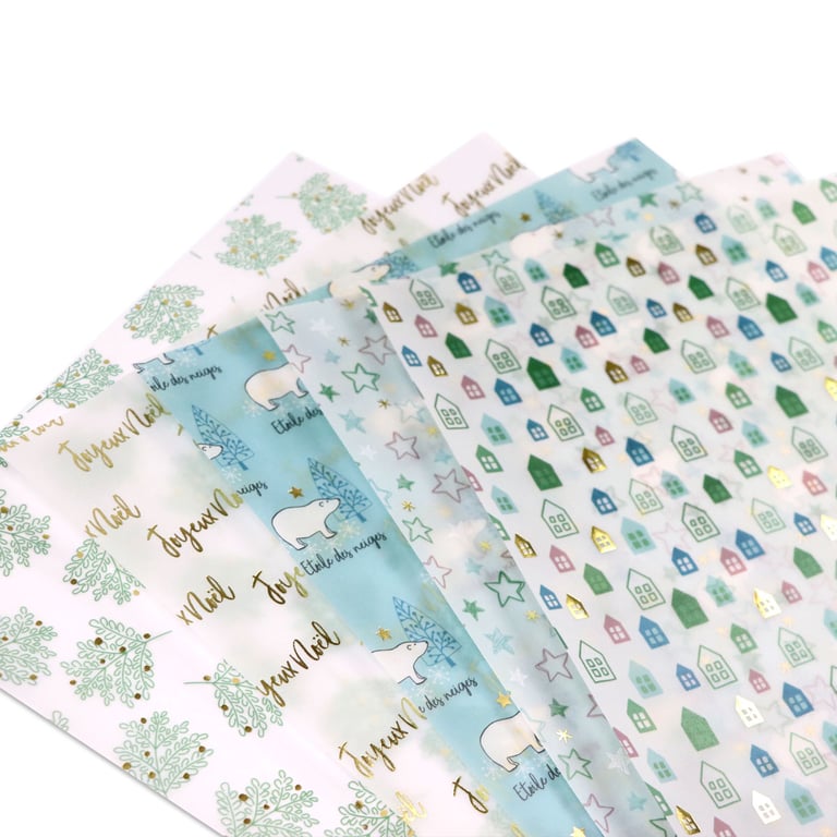 10 feuilles de papier-calques Noël Créalia - Format A4 - Collection ...
