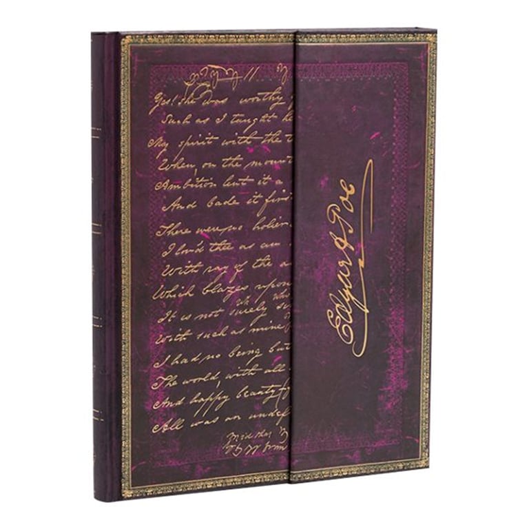 Carnet - 18 x 23 cm - Ligné - Manuscrit Edgard Allan Poe - Paperblanks ...