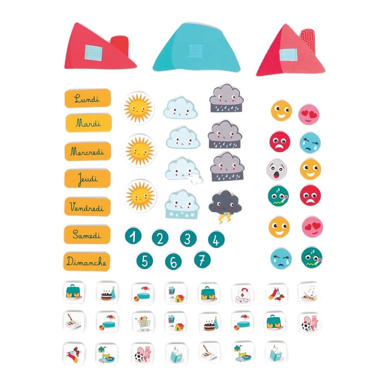 Calendrier - Le temps qui passe - Découvrir les chiffres et le temps ...