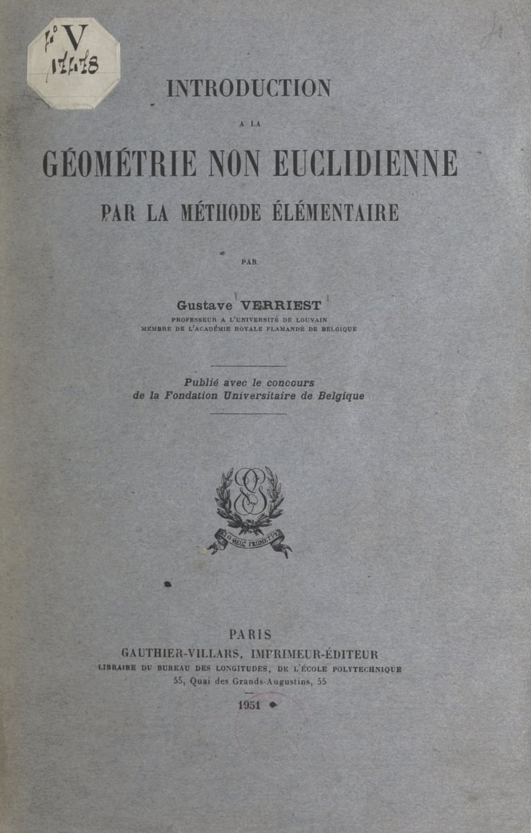 Introduction à la géométrie non euclidienne par la méthode élémentaire ...