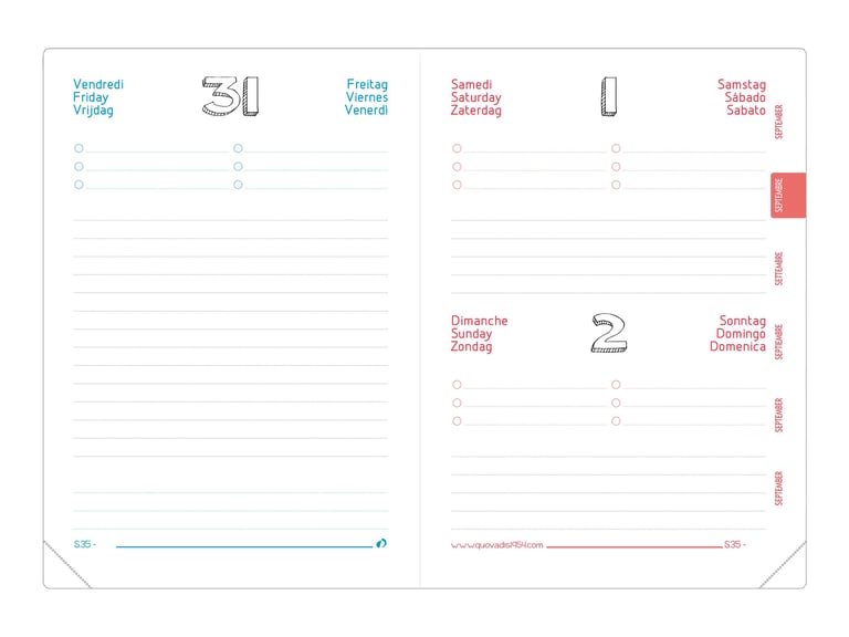 Agenda scolaire journalier 2020/2021 - Marguy - 12 x 17 cm - Quo Vadis ...