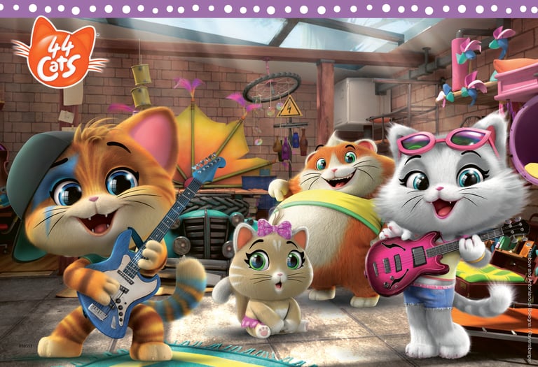 Puzzles 2x24 pièces - Les 44 Chats jouent de la musique | Cultura