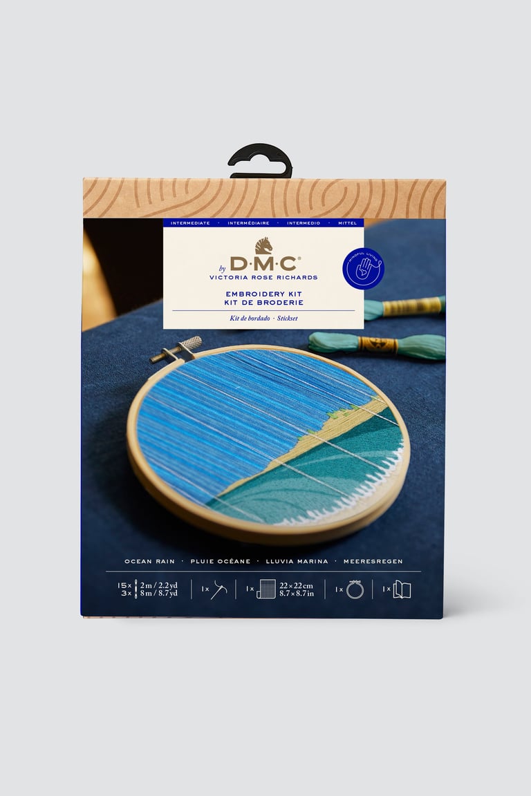 Kit broderie traditionnelle - Pluie océane - Kits Broderie - Broderie ...