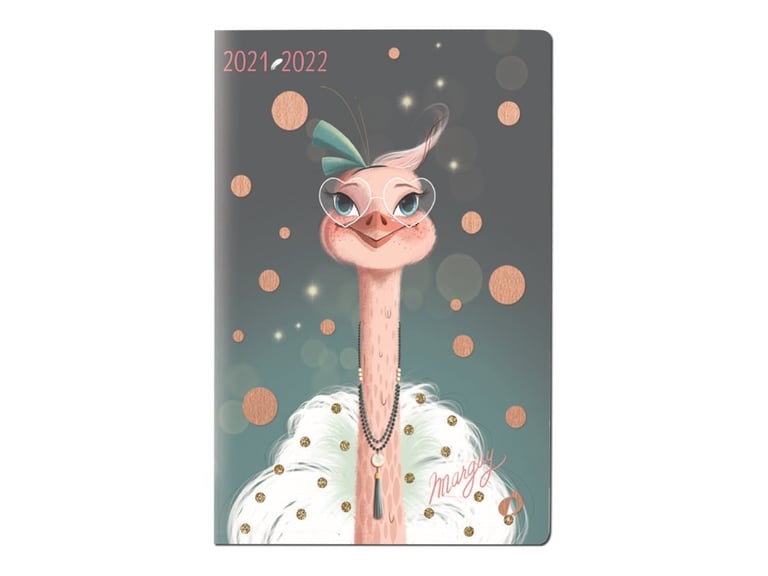 Agenda scolaire journalier 2021/2022 - Marguy autruche - 12x17 cm - Quo ...