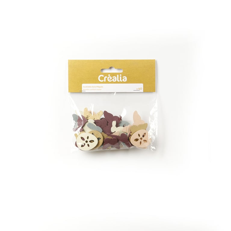 Confettis en bois - Collection Pâques - Créalia - Fêtes et ...