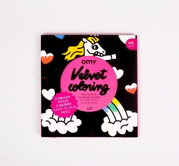 Coloriage Velours - Lily - Omy - Coffrets Créatifs pour enfant | Cultura