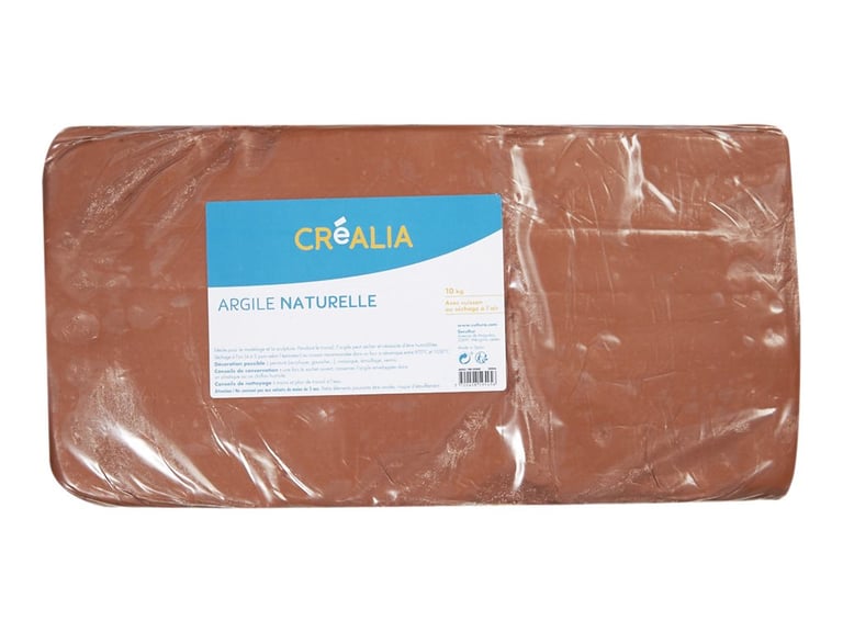 Argile rouge Créalia - 10 kg - Matières à modeler et couler | Cultura
