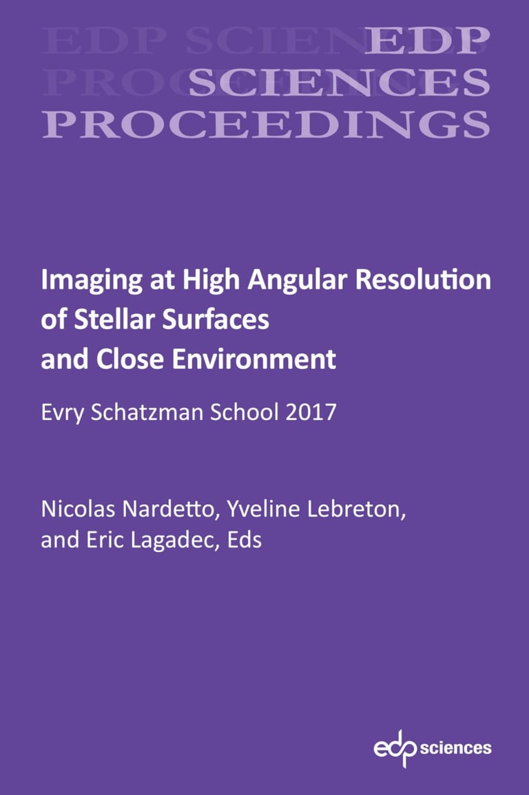 Imaging at High Angular Resolution of Stellar Surfaces and Close ...