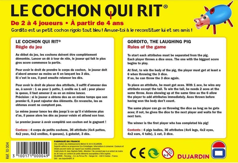 Le cochon qui rit - Jeux classiques | Cultura