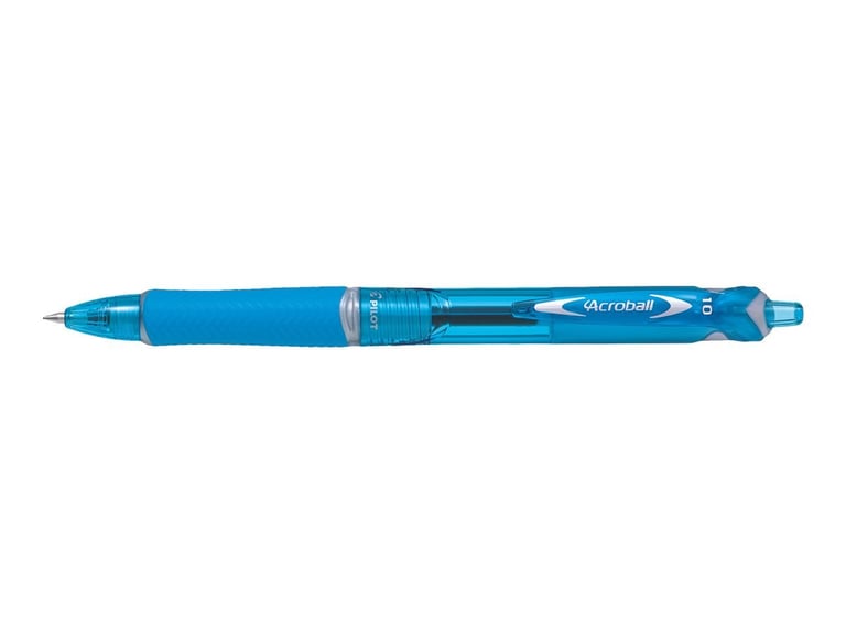 Stylo bille rétractable - Turquoise - Acroball Pure White - Pointe ...