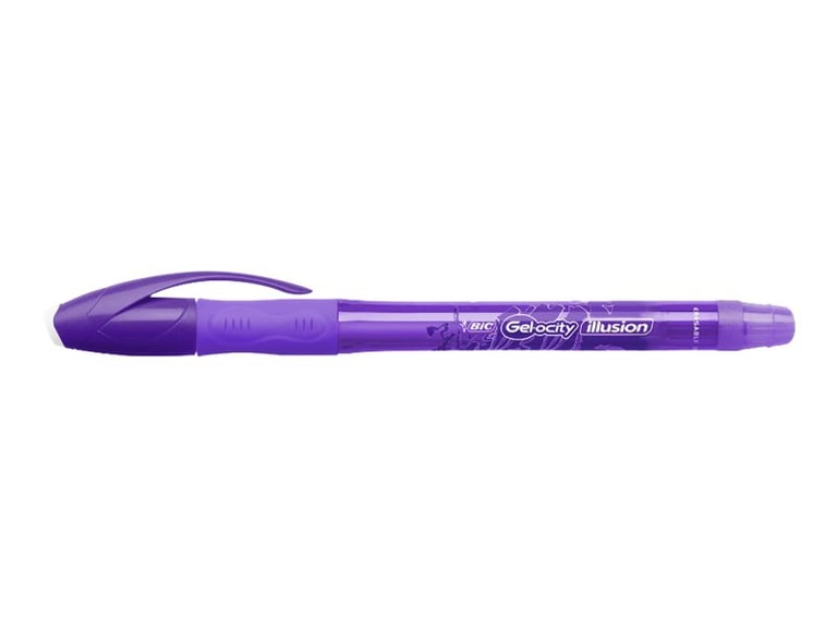 Stylo roller effaçable - Violet - Gel-ocity Illusion - Pointe moyenne ...