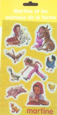 Pochette stickers martine et les animaux de la ferme - 2203097035 ...