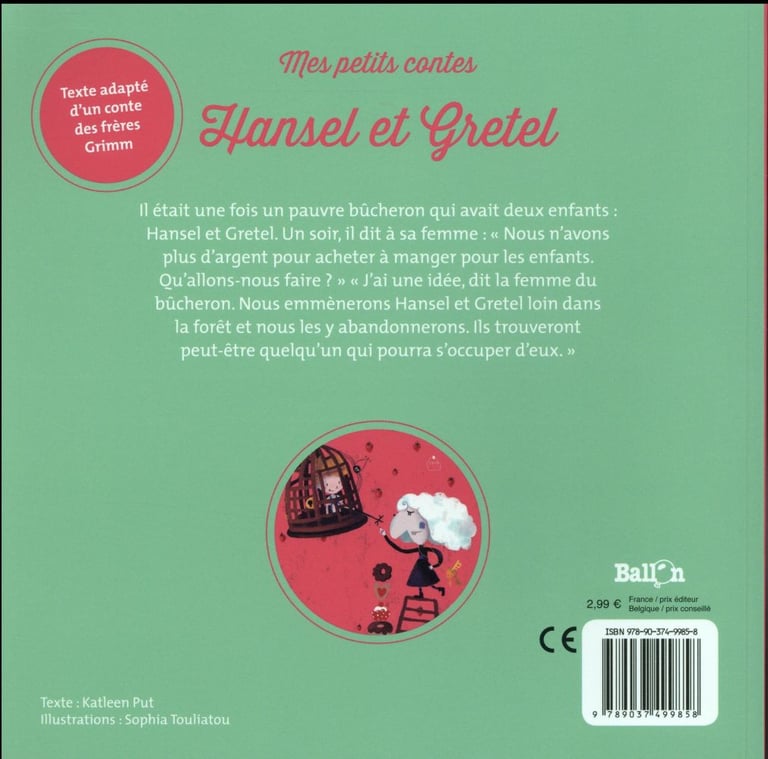 Hansel et gretel : Collectif - 9037499856 - Livres pour enfants dès 3 ...